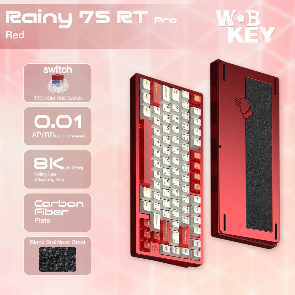 WOBKEY Rainy 75 RT Magnetic Hall-Effect Keyboard